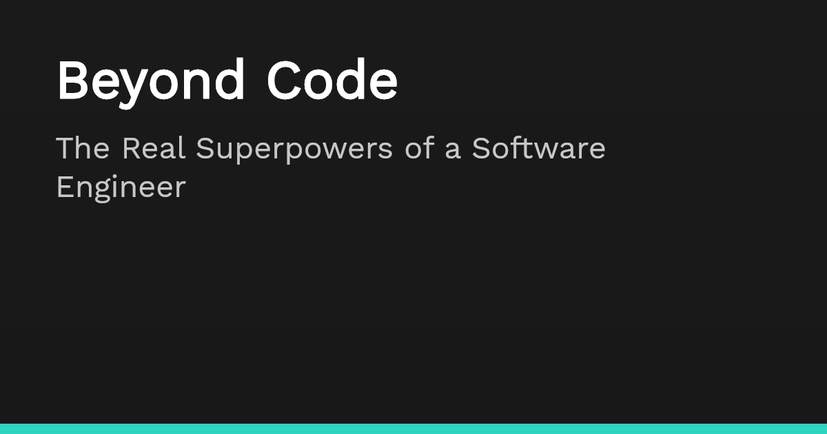 Beyond Code - Jordi Villar